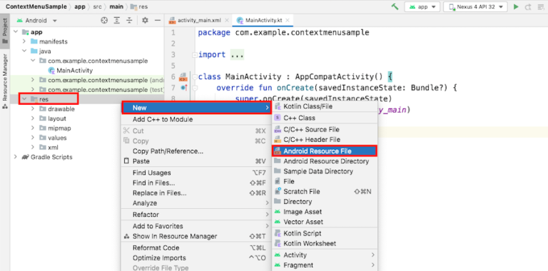 【Android Studio】コンテキストメニューの作り方 – Java編｜Code for Fun