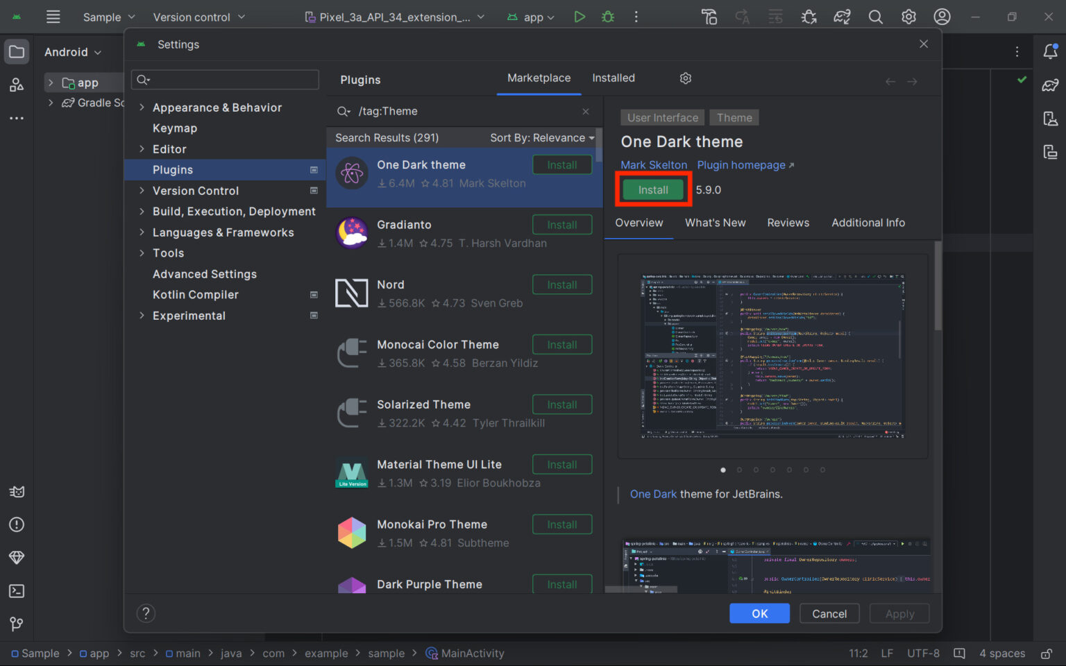 【Android Studio】テーマカラーの変更方法｜Code for Fun