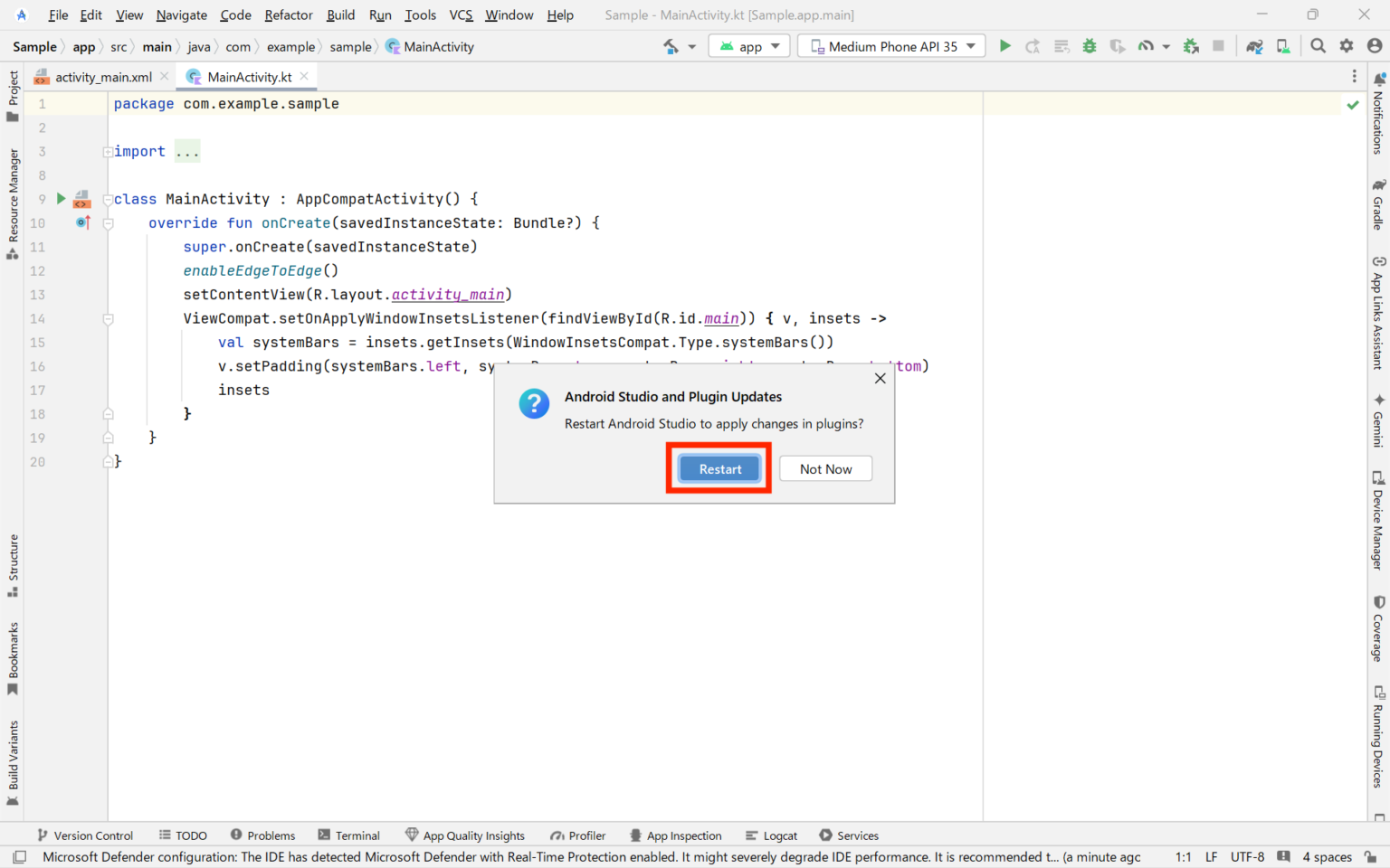 Android Studio Ladybug で Classic UI に戻す方法｜Code for Fun